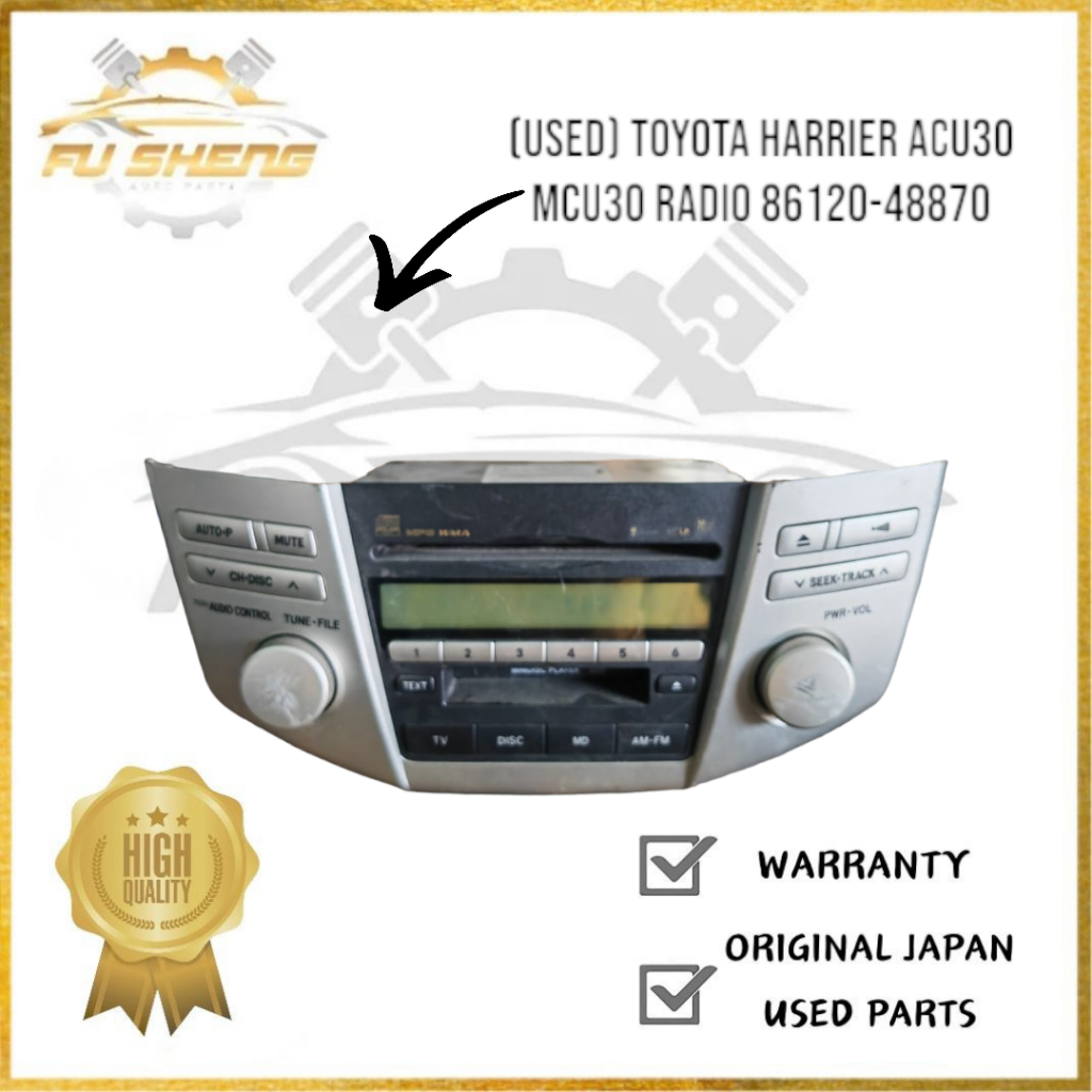 (USED) Toyota Harrier ACU30 MCU30 Radio 86120-48870 | Shopee Malaysia