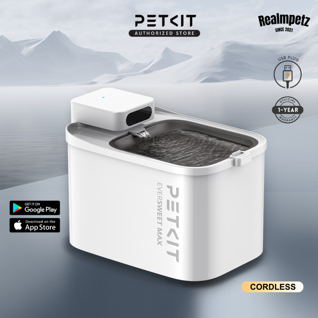 [MY Authorized] PETKIT EVERSWEET MAX Smart Pet Drinking Cat Fountain Automatic Automatik Bekas ...