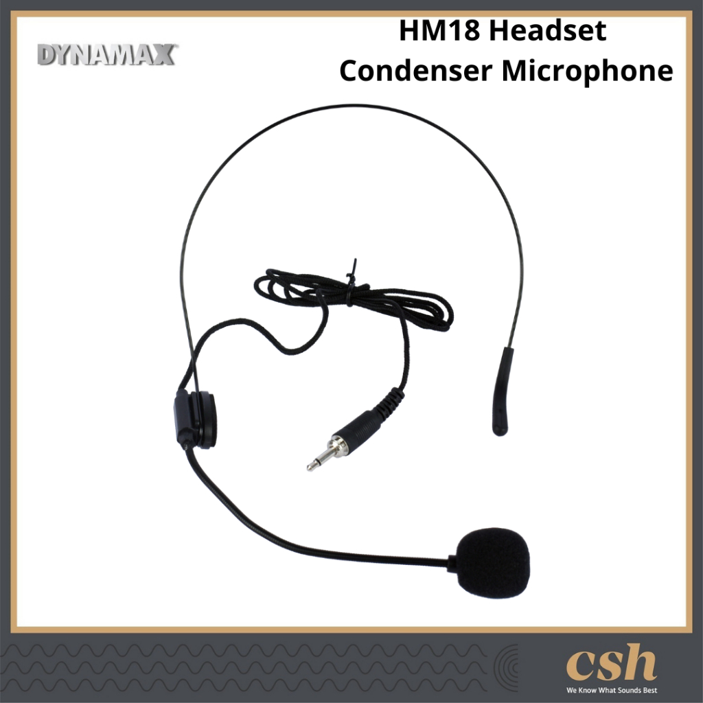 DYNAMAX HM18 Condenser Headworn Headset Headband Microphone | Shopee Malaysia