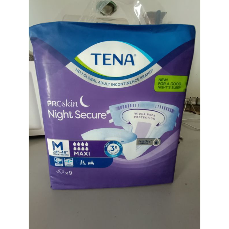 TENA PROskin Night Secure Adult Diaper Size M (9pcs) | Shopee Malaysia