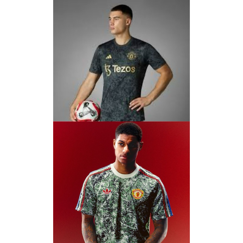 NEW 23/24!!! MAN UNITED STONE ROSES GREEN & BLACK Fans & Player Issue ...