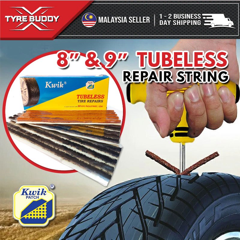 KWIK Tubeless Repair String; Tyre String; Tyre Seal; Car; Truck; Bus ...