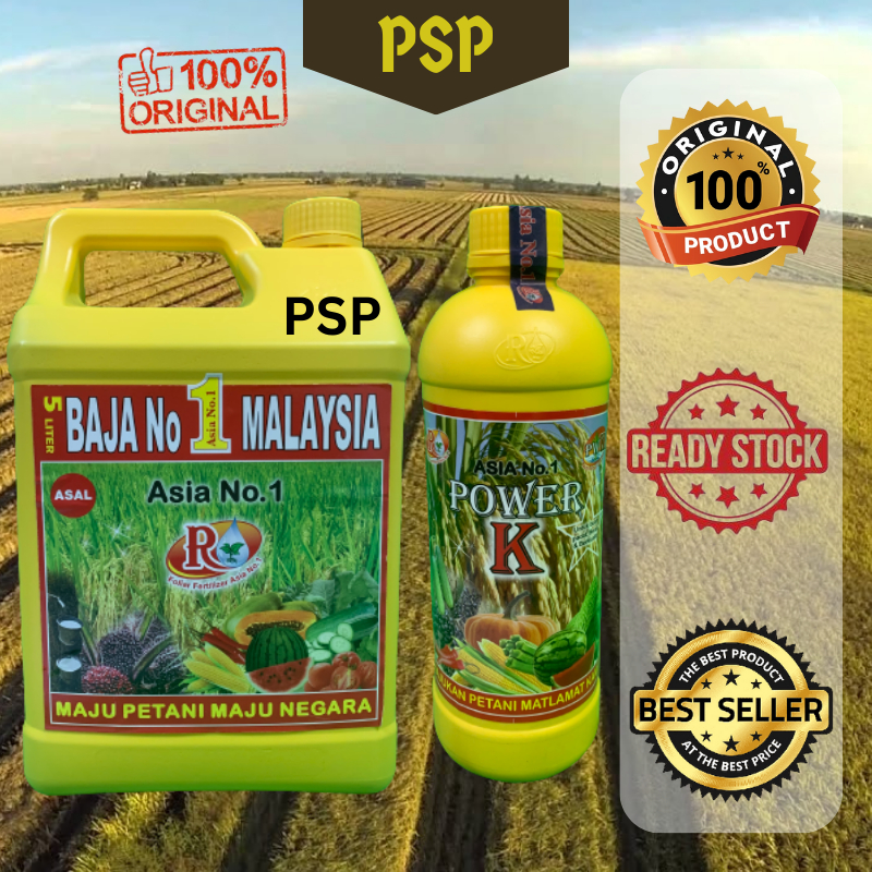 5L RO FREE 1L POWER K ASIA NO 1 Baja Buah/Vitamin Padi/Baja Padi/Baja ...