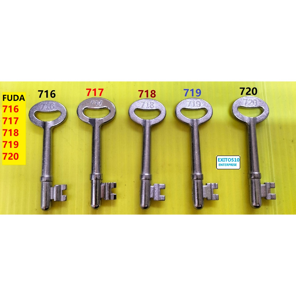 FUDA KEY FOR MORTISE LOCK/ KEY FUDA 716 717 718 719 720 | Shopee Malaysia