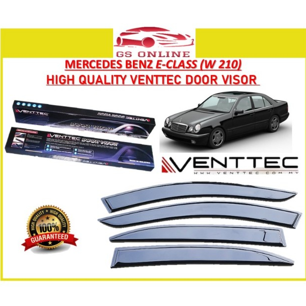 MERCEDES BENZ E-CLASS (W 210) 1995 2002 High Quality Venttec Door Visor Window Vent Air Press ...