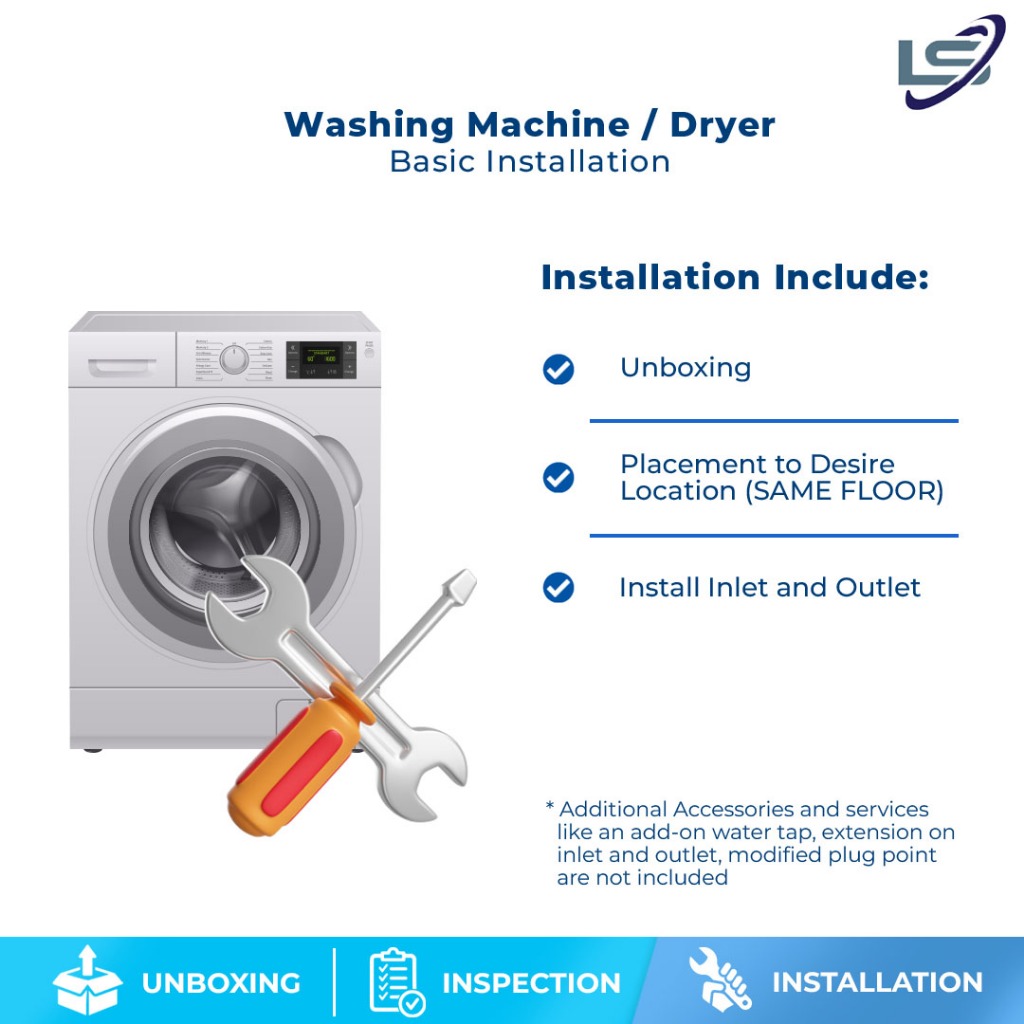 Front Load Washing Machine / Dryer Basic Installation Service ...