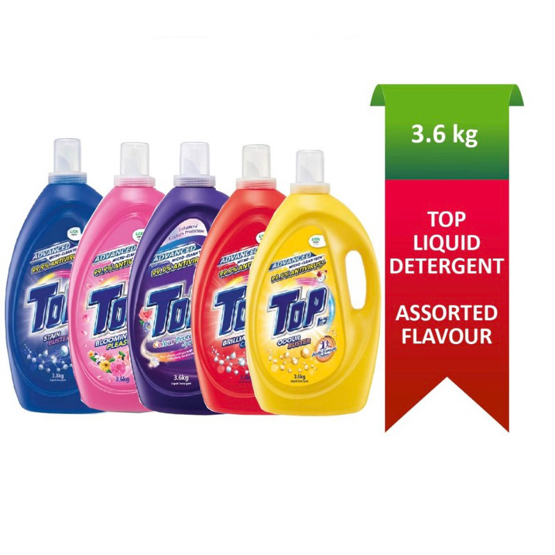 Top Liquid Detergent（3.5kg)Laundry Detergent 3.5kg [Colour Protect ...