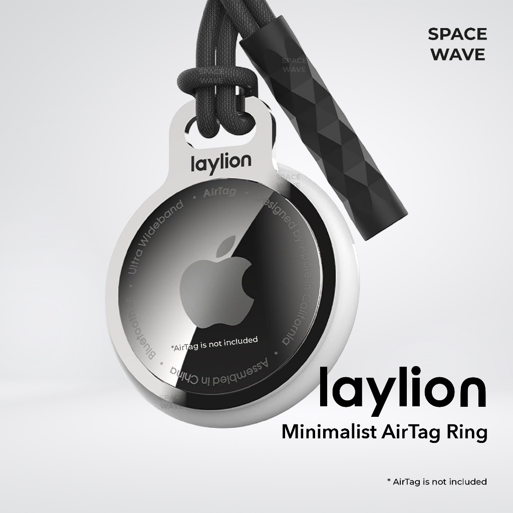 laylion AirTag Keychain Holder with Strap | Minimalist Slim Thin AirTag ...