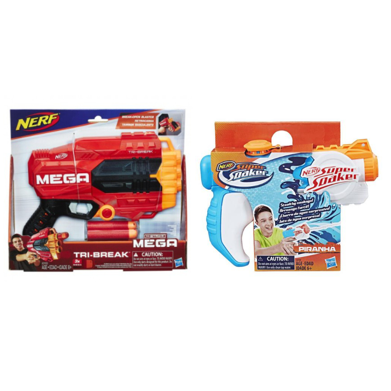Hasbro Nerf N-Strike Mega Tri-Break / Nerf Super Soaker Piranha | Shopee Malaysia