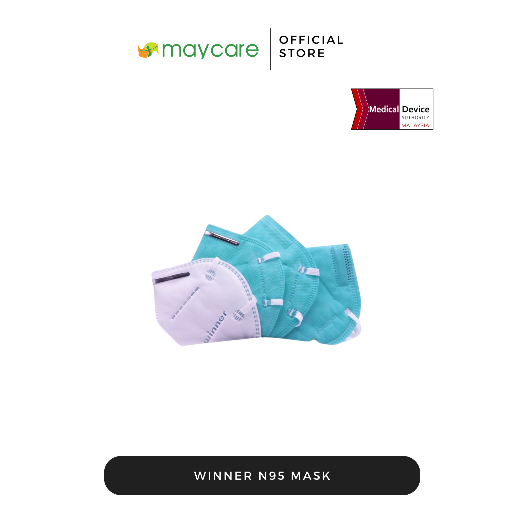 Winner Head-loop N95 Particulate Respirator Un-valved Mask (Green) - 20 ...