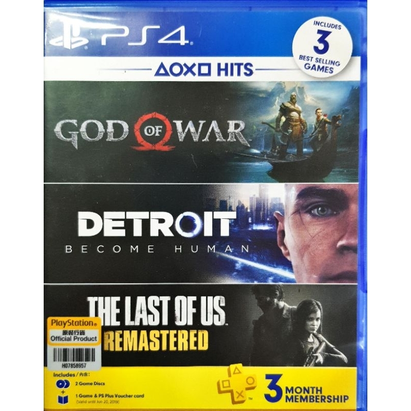 PS4 GAME GOD OF WAR..DETROIT BECOME HUMAN TWO GAME ONLY CHI/ENG (USED ...