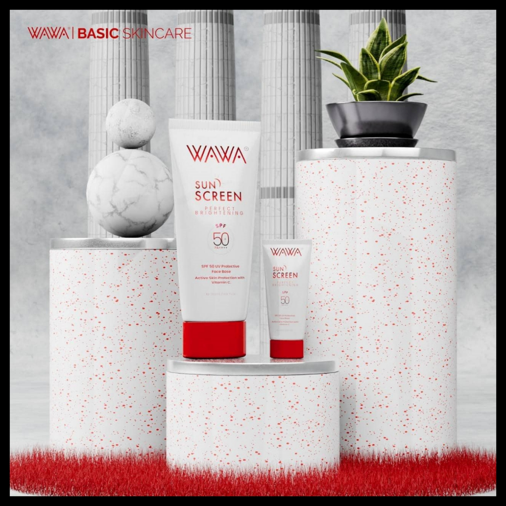 LATEST WAWA PERFECT BRIGHTENING SUNSCREEN ( SPF50 ) WITH VITAMIN C BY ...