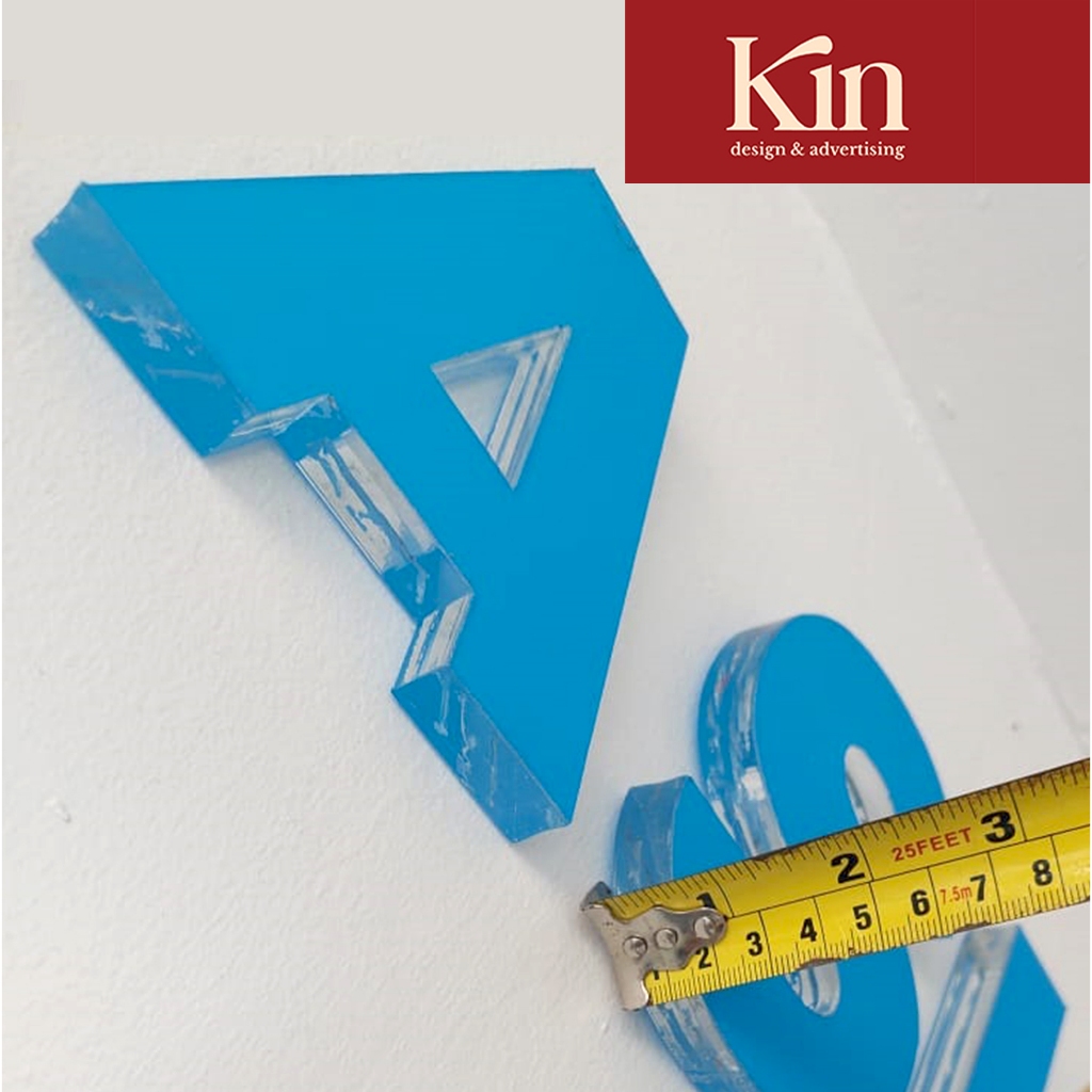 KIN - Custom 3D Acrylic Wording / 3D Logo / Number / Lettering Alphabet ...