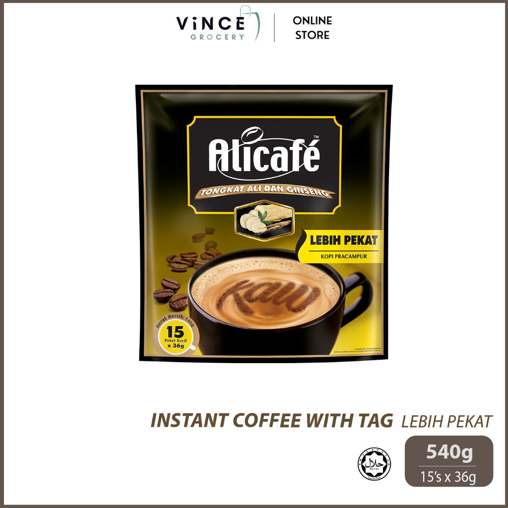 ALICAFE 5 In 1 Instant Coffee with Tongkat Ali & Ginseng | 15/20's ...