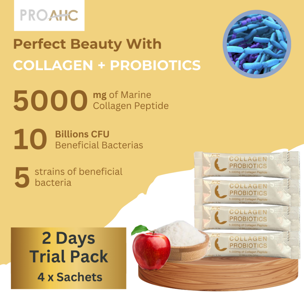 PROAHC 5000mg Collagen & ProNex Probiotics 10 Billions CFU [2 IN 1 ...