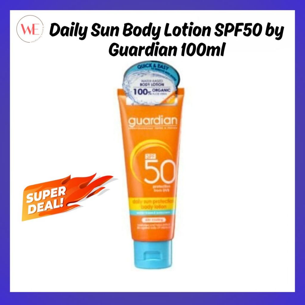 Daily Sun Body Lotion SPF50 by Guardian 100ml | Shopee Malaysia