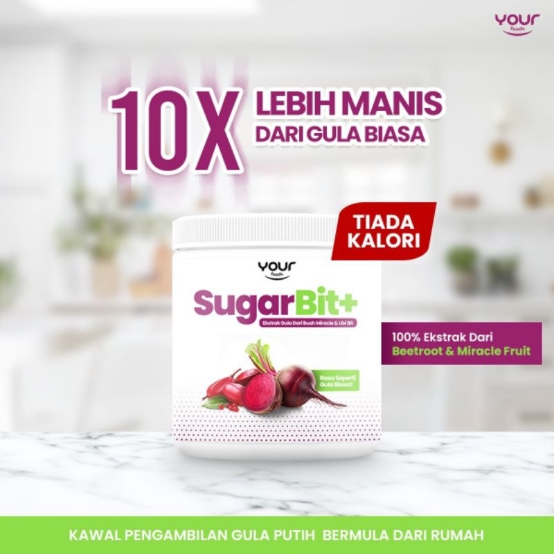 SugarBit 0 kalori-Pemanis Organik pengganti Gula tebu- Gula sihat untuk ...