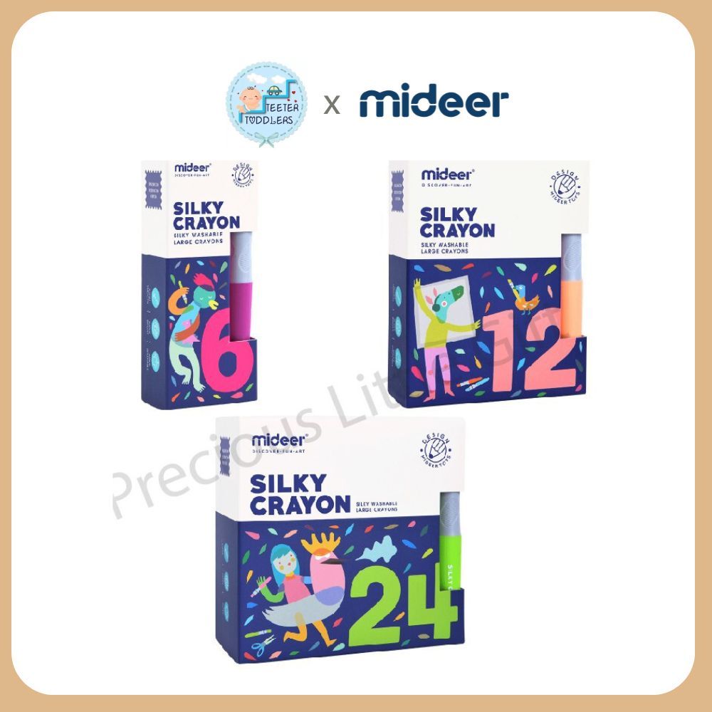 Mideer - Silky Professional Crayons - 6/12/24/36 Colors - (1 Set ...