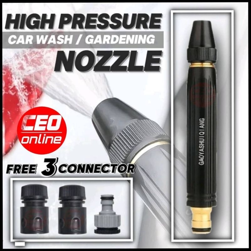 CEO 🇲🇾 Car Wash Home Lawn Garden Water Jet Spray Nozzle Water Gun ...