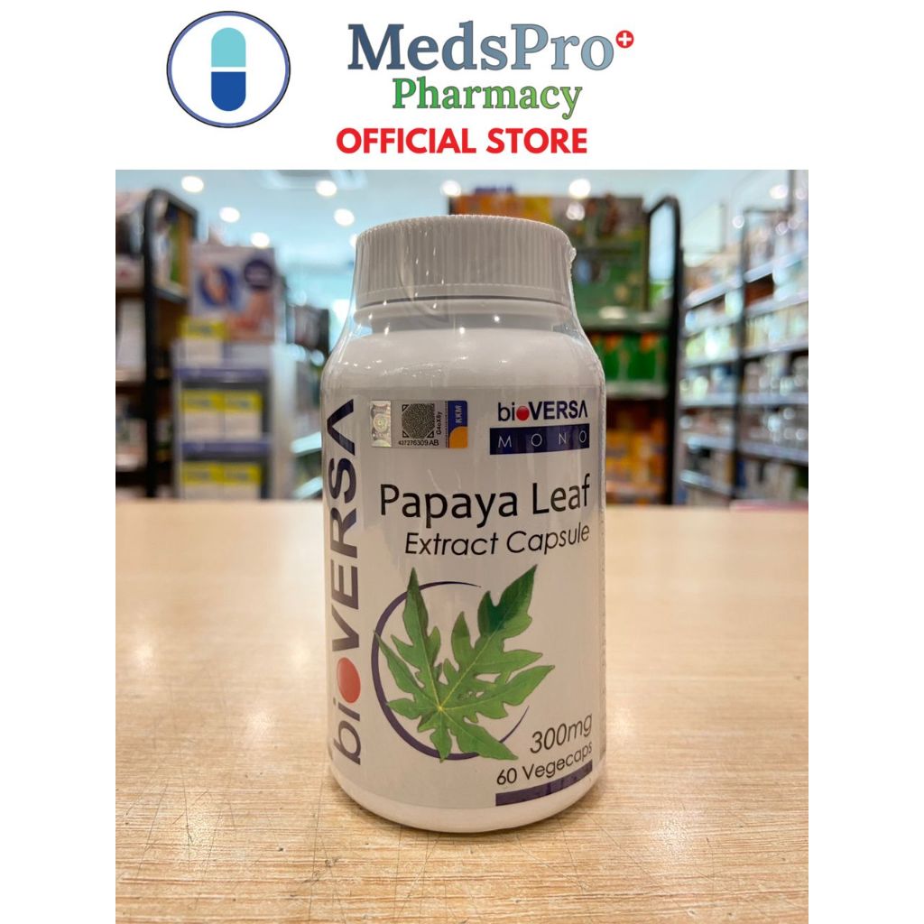 BIOVERSA MONO PAPAYA LEAF EXTRACT CAPSULES 300MG 60'S | Shopee Malaysia