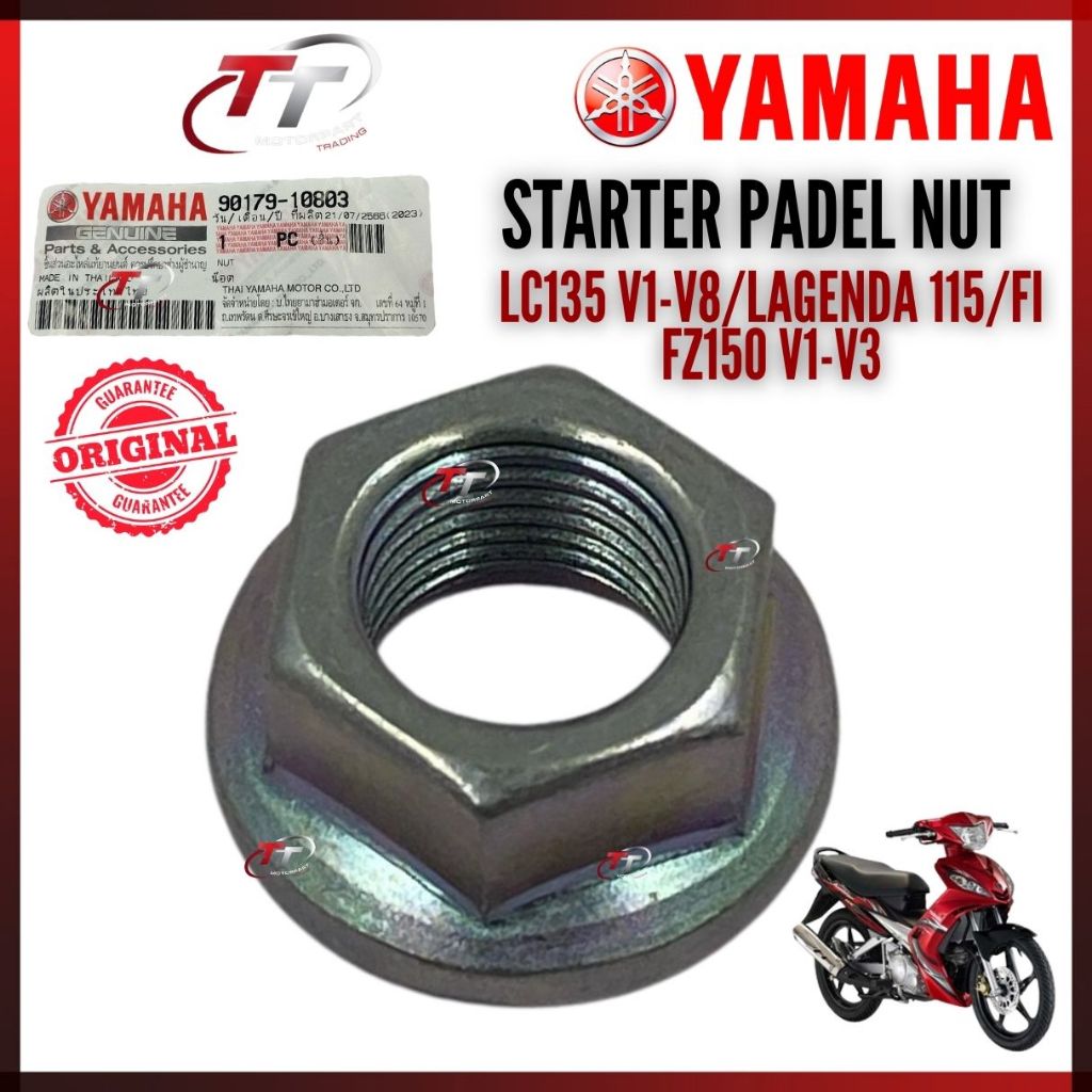 FZ150 LC135 V1-V8 LAGENDA 115 FI Starting Nut Padel Starter Skru Screw ...