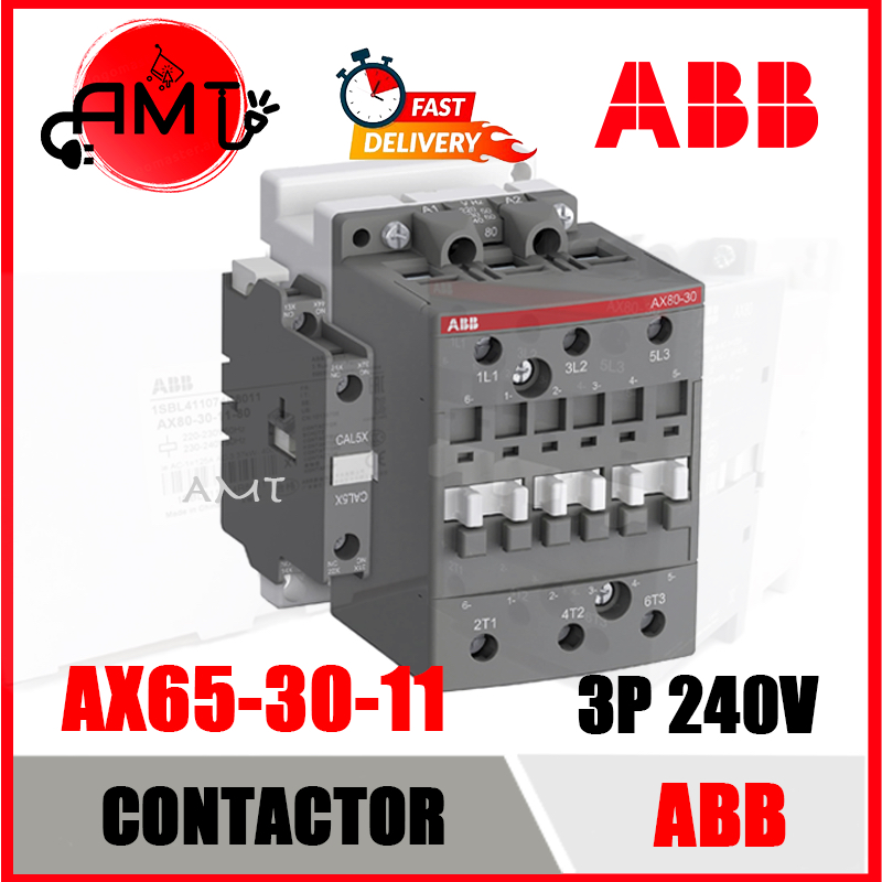 ABB AX65-30-11 3P CONTACTOR 240V 30KW 65AMP | Shopee Malaysia