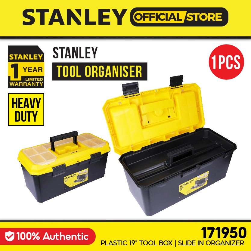 STANLEY Plastic Slide In Organizer Toolbox (19"/480 x 230 x 230mm) 1 ...