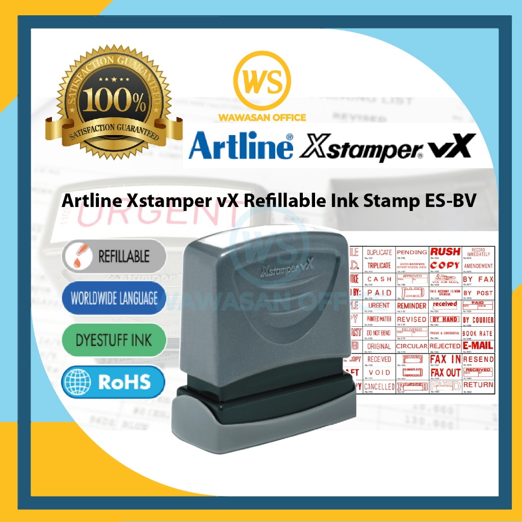 [Part 1/2] Artline Xstamper VX / Stamper / Pre Ink Stamp Chop / Office ...