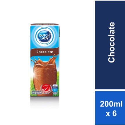 Dutch Lady UHT Chocolate Milk (200ml x 6 = 1 Pack) | Shopee Malaysia