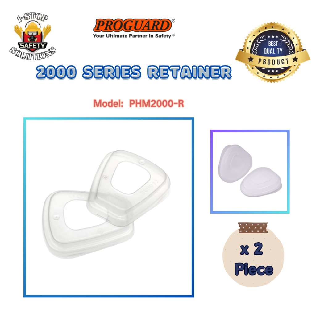 Proguard 2000 Series Half Face Mask Respirator Retainer PHM2000-R ...