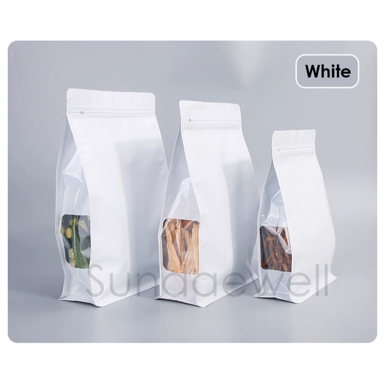 White Color Gusset Thick Aluminium Window Zip-lock Seal Food Air-tight ...