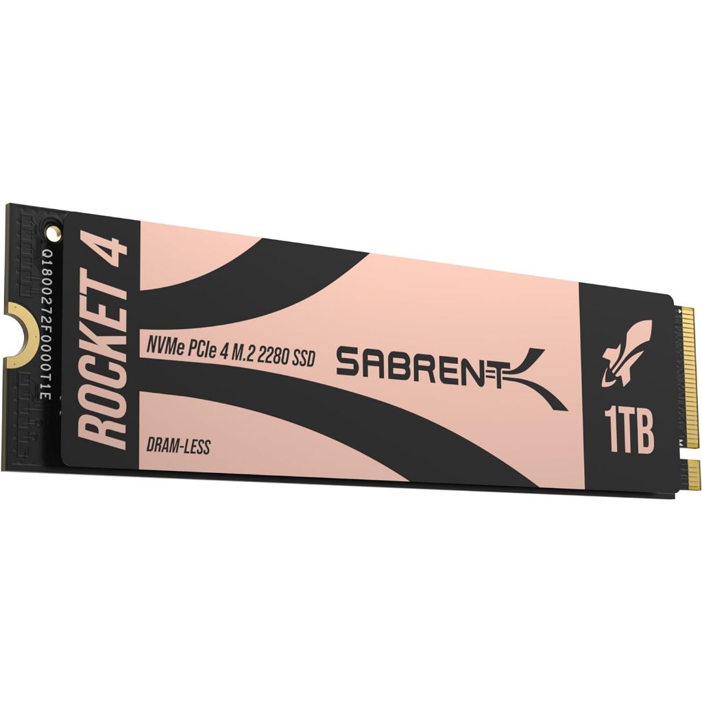 Sabrent Rocket 4 Internal SSD (M.2 2280 NVMe PCIe 4.0 DRAM-Less Up to R ...