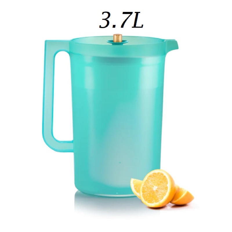 TUPPERWARE GOURMET ILUMINA GIANT PITCHER- 3.7L / ALOHA MUGS- 350ML ...