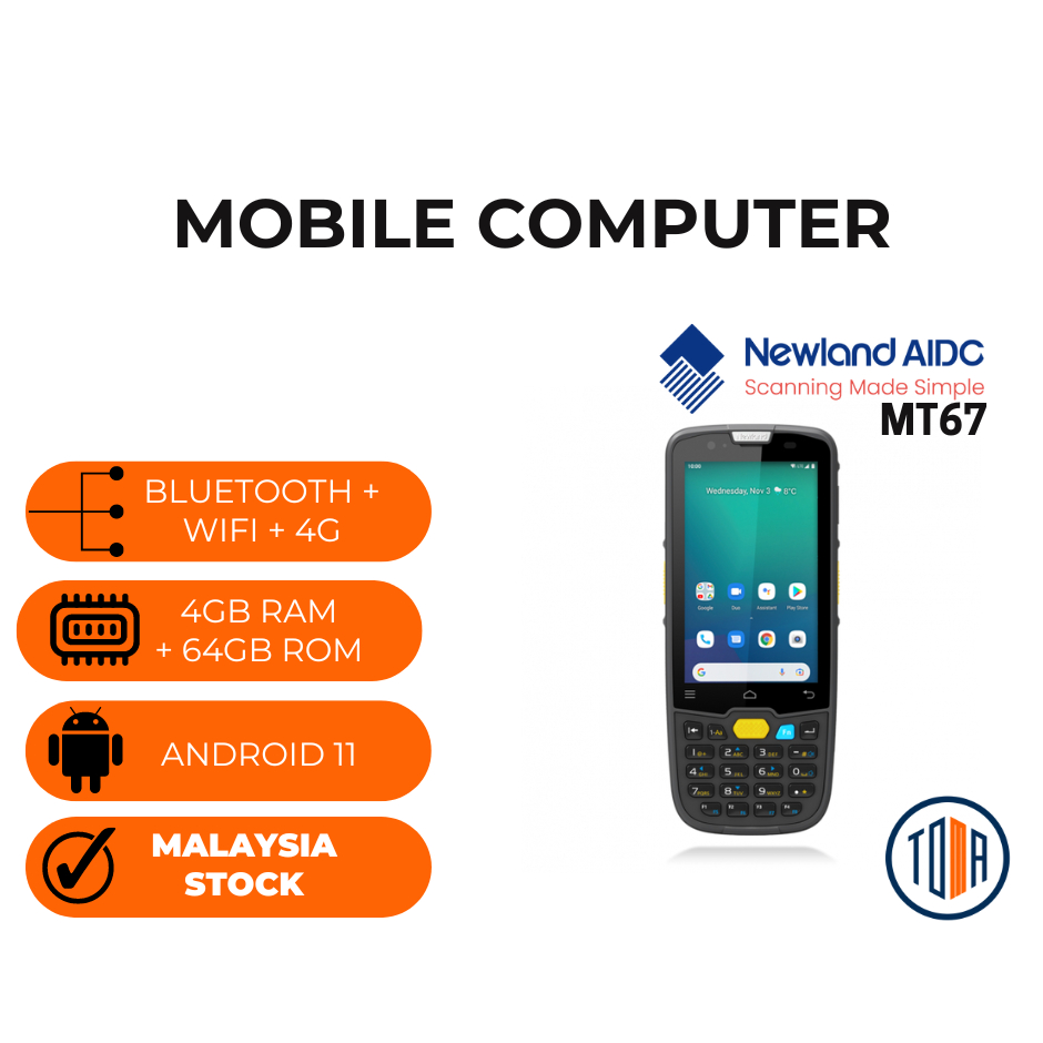 Newland NLS-MT67 Portable Android Mobile Computer 4GB+64GB Android 11 ...