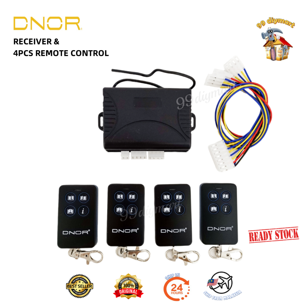 Autogate 4CH DNOR KEY Alat Kawalan Jauh Premium Anti-Spy | 4CH DNOR KEY ...