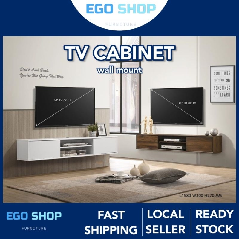 Ego Shop Wall Mount 5ft TV Cabinet ( LOWER Cabinet ) /Kabinet Tv ...
