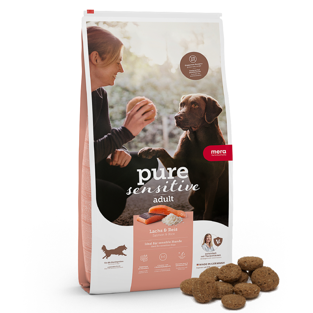 Mera Pure Sensitive Adult Salmon and Rice Dog Food (4kg) | Shopee Malaysia