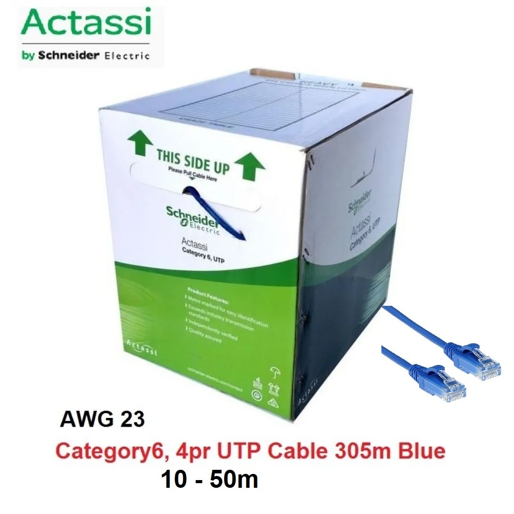 10-50m Schneider Cat6 full Copper AWG23 Network Cable - Schneider Cat6 ...