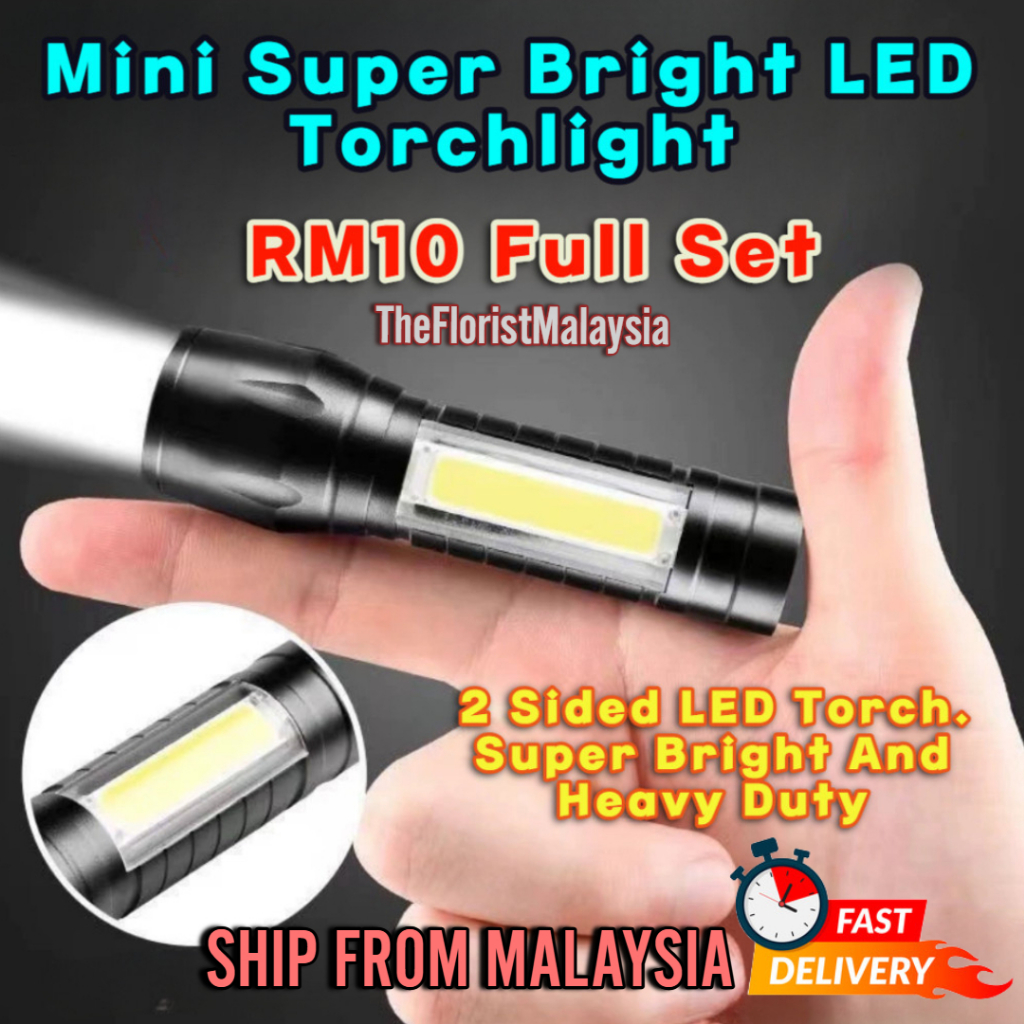 🔥𝑯𝑬𝑨𝑽𝒀 𝑫𝑼𝑻𝒀🔥Led Light Zoomable LED Flashlight Lamp USB Charging ...