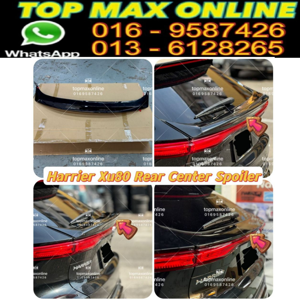 TOYOTA HARRIER XU80 REAR CENTER GANISH SPOILER | Shopee Malaysia