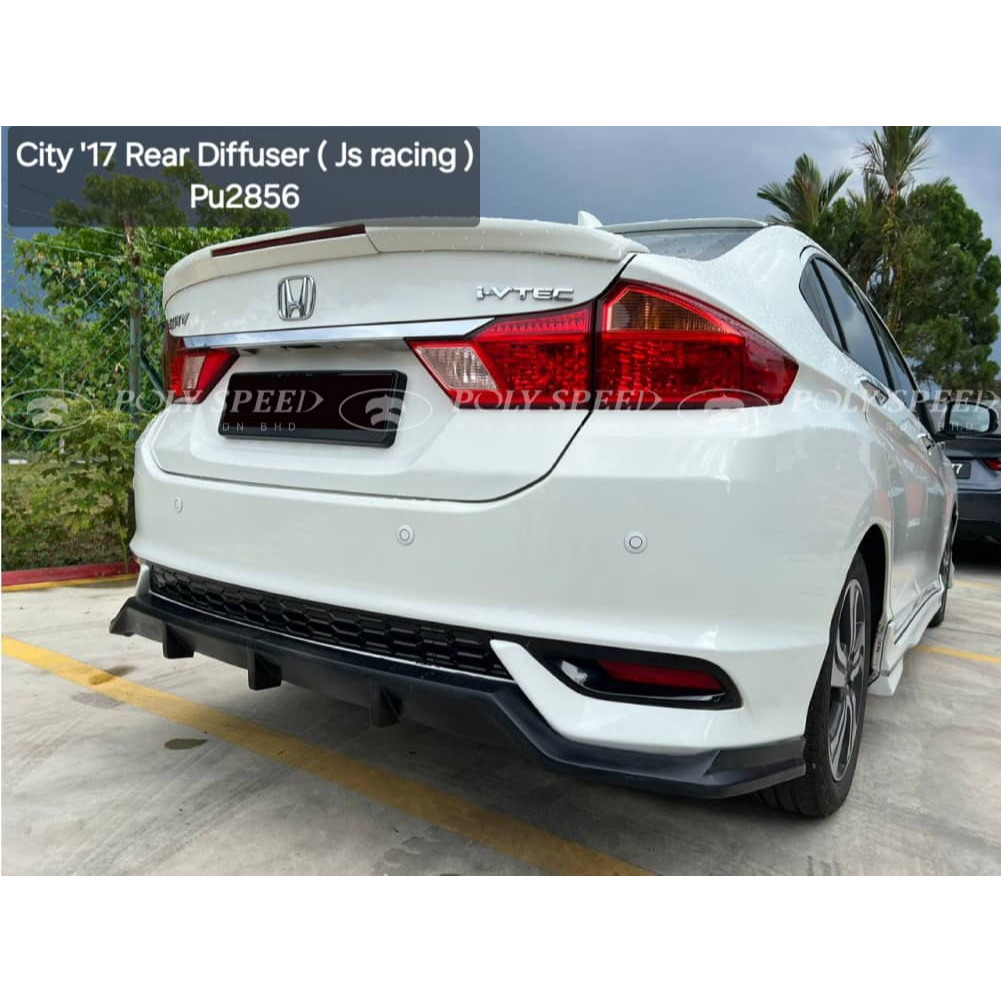 Honda City 6th Generation JS Racing Rear Diffuser PU Body Kit Ready ...