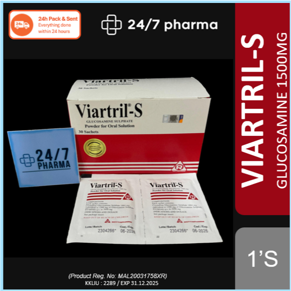 VIARTRIL-S POWDER 1500MG SACHET viarstril Glucosamine Sulfate ViartrilS ...