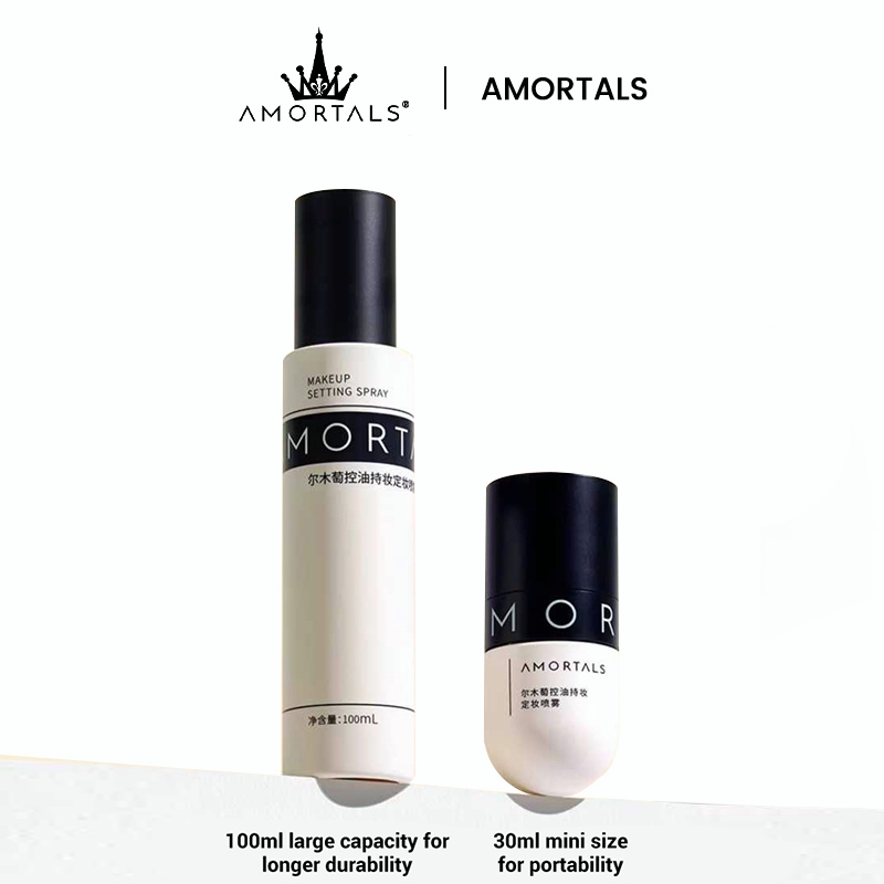 AMORTALS Korea Makeup Setting Spray (100ml) 尔木萄控油持妆定妆喷雾 控油保湿干皮持久补水不脱妆喷雾 ...