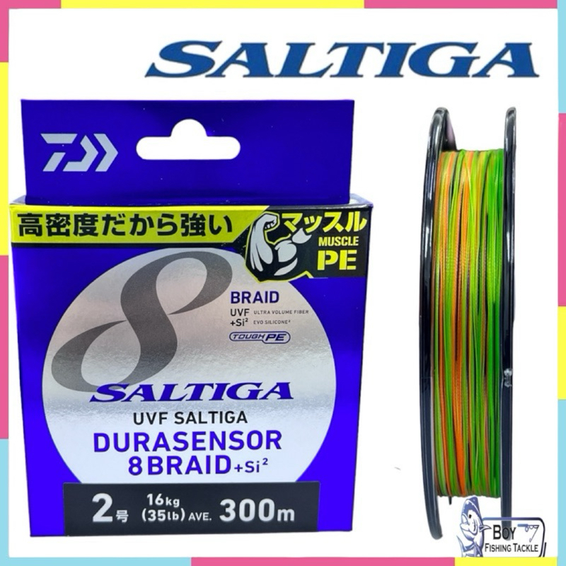 DAIWA SALTIGA DURASENSOR X8 BRAID UVF+SI2 PE LINE BRAIDED TALI BENANG MAIN LINE | Shopee Malaysia