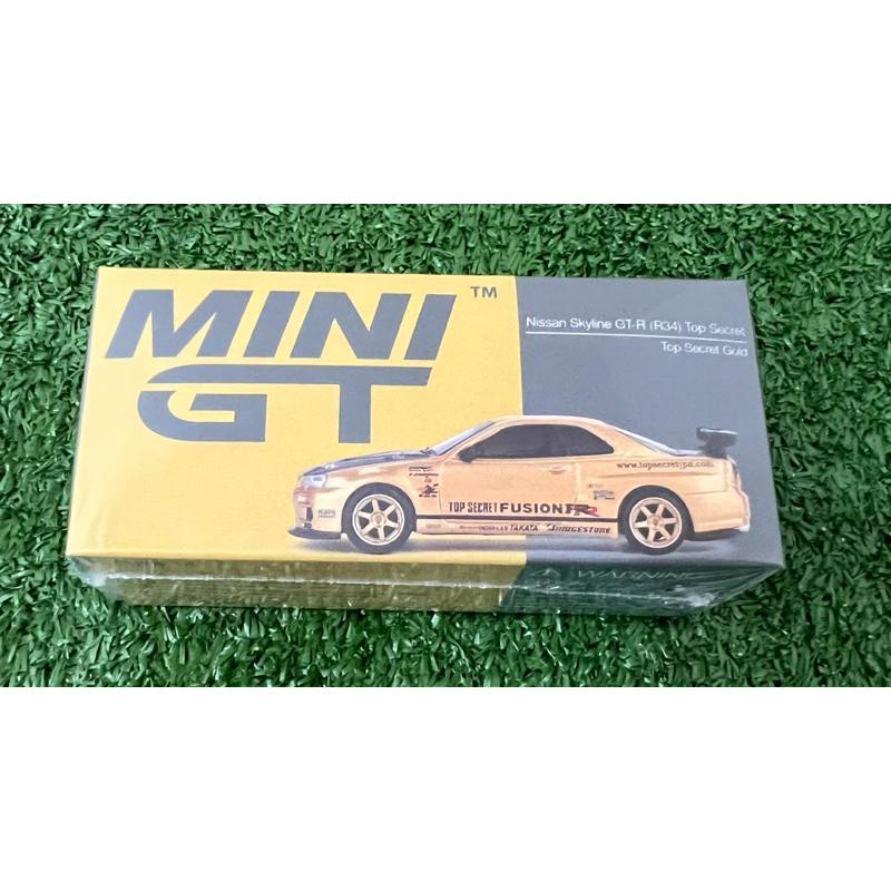 Mini GT 1/64 #676 Nissan Skyline GT-R (R34) Top Secret Gold (Japan ...