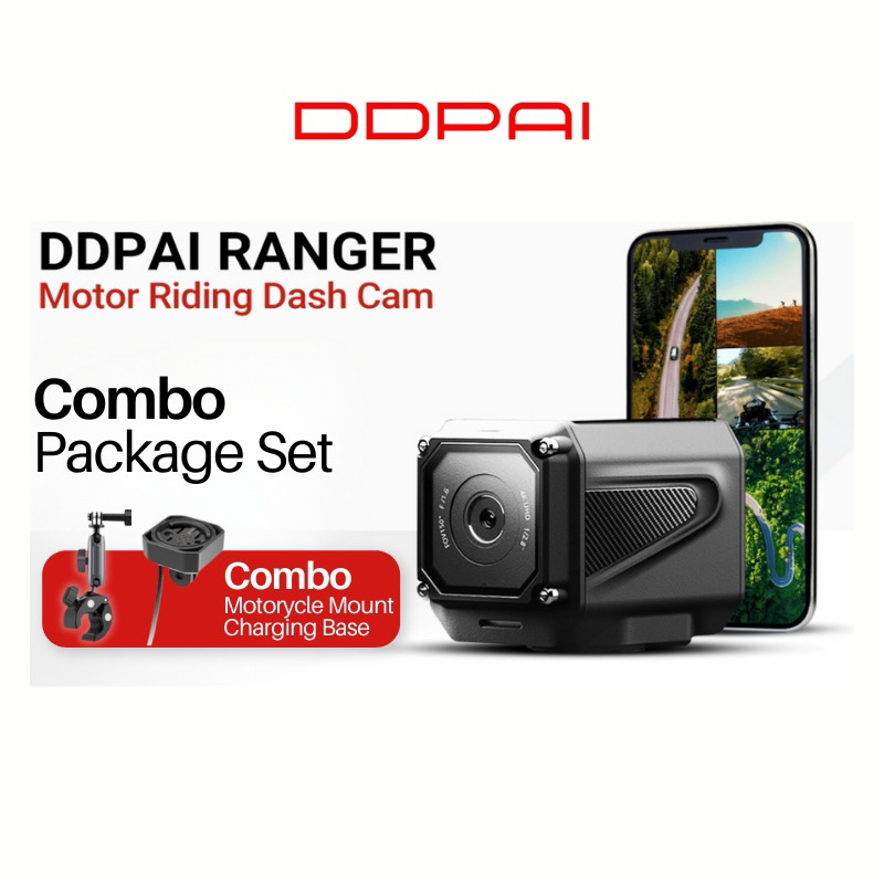 DDPAI Ranger 4K Rider IP67 Waterproof Motorcycle Motor Bike Dash Cam ...