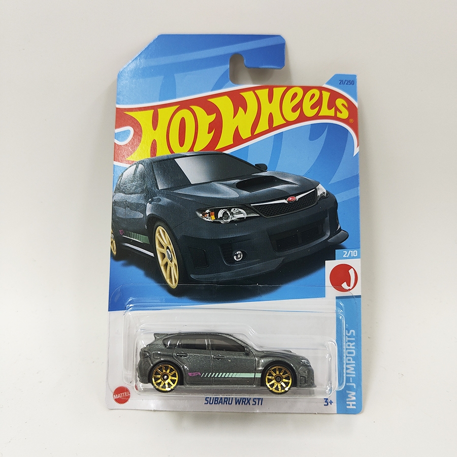 Kereta JDM HOT WHEELS J-Imports Subaru WRX STI Grey 1:64 Diecast Racing ...