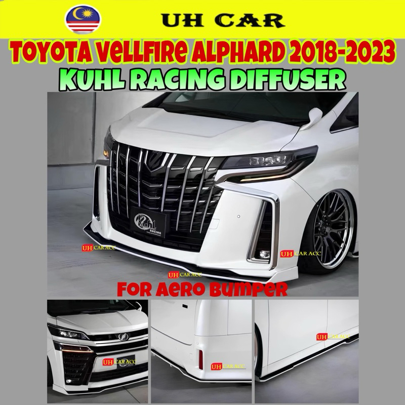 (KUHL RACING) Toyota Vellfire Alphard Anh30 2018-2023 SC ZG Lip ...