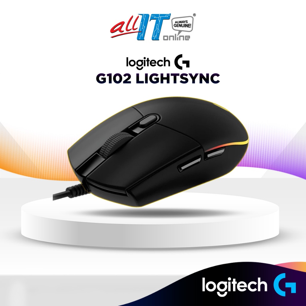 Logitech G102 Light Sync Gaming Wired Mouse | Gaming Grade Sensor | 8k DPI | Light Weight Mouse ...