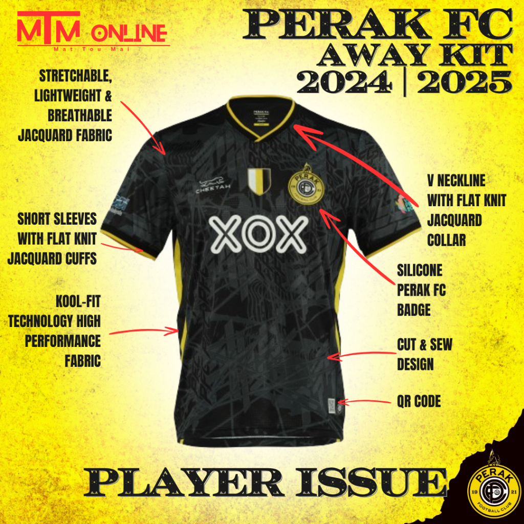 Perak FC Merchandise | PFC Away Kit | Player Issue Season 2024/25 ...